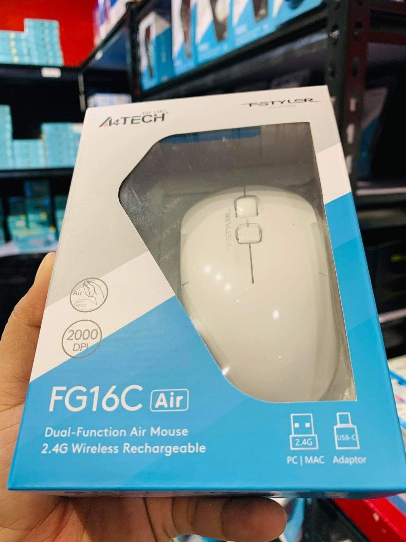 A4Tech FG16C Air Fstyler Dual-Function Air Mouse 2.4G Wireless ...