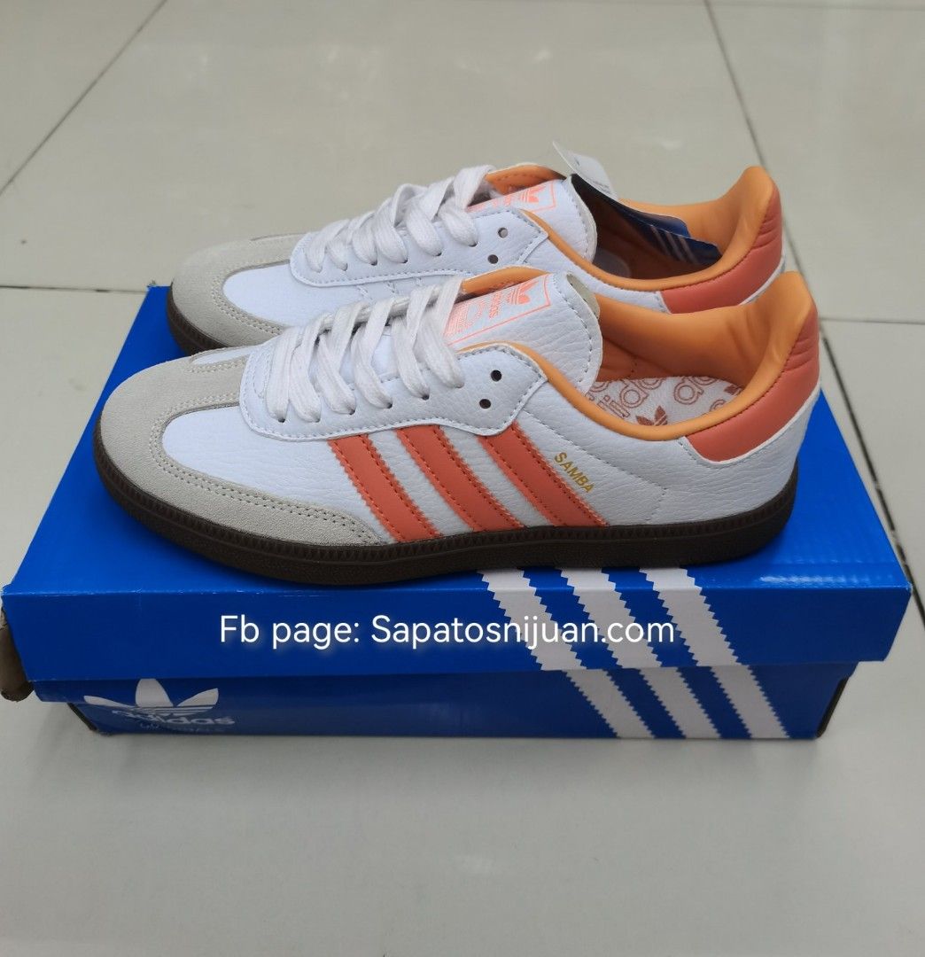 Adidas Samba peach, Men's Fashion, Footwear, Sneakers on Carousell