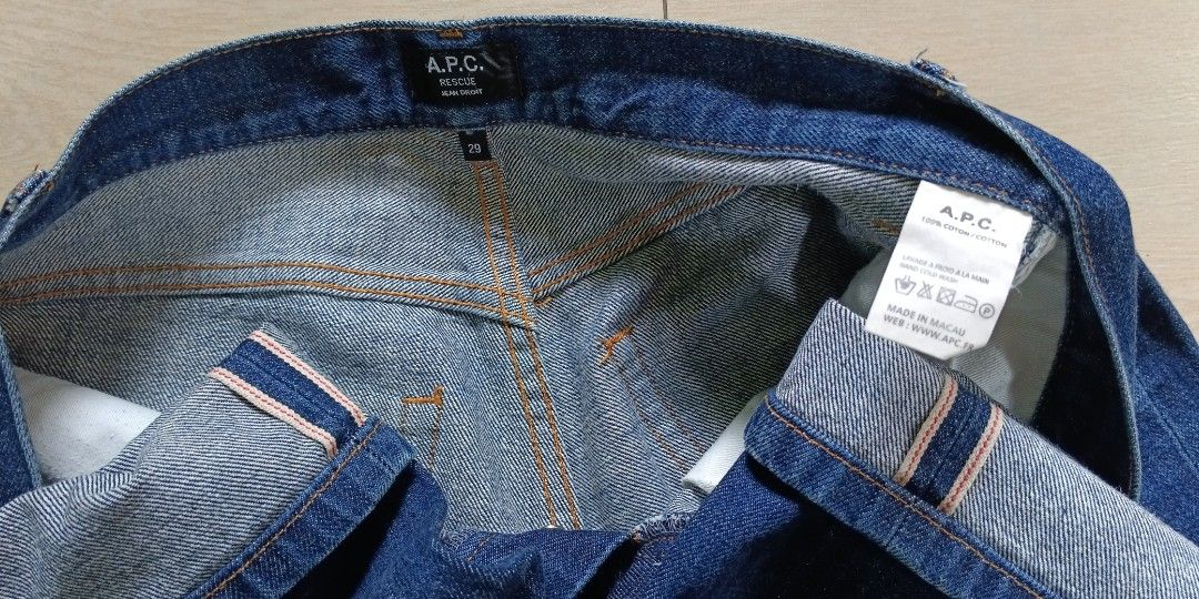 APC RESCUE SELVEDGE JEANS, Men's Fashion, Bottoms, Jeans on Carousell