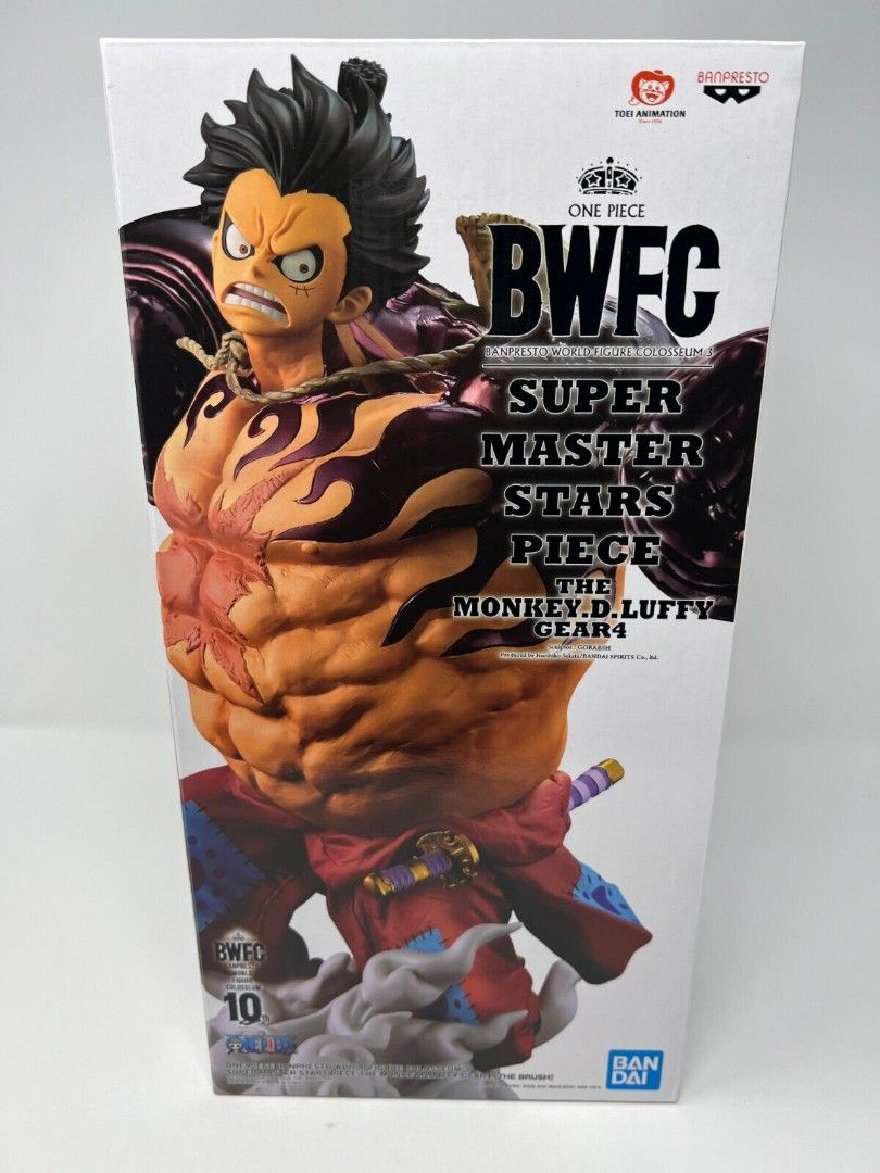 Banpresto BWFC 3 Super Master Stars One Piece Monkey D. Luffy Gear 4 ...