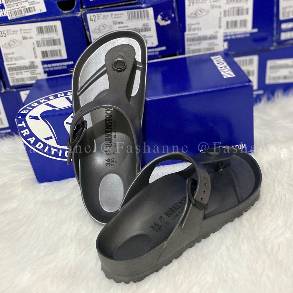 Birkenstock Gizeh Eva Anthracite Sandals for Men and Women, Women's Fashion, Footwear, Flats ...