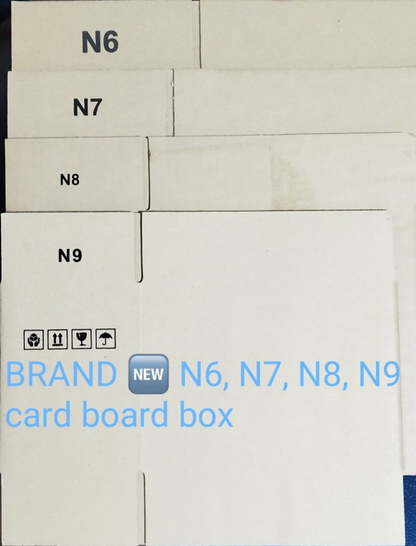 BN N6, N7, N8 size Card board boxes, Furniture & Home Living, Home Improvement & Organisation ...