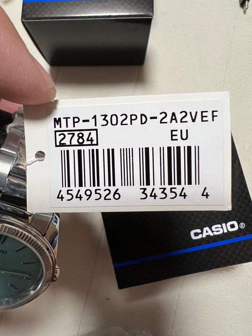 Brand new Casio Tiffany Blue Watch - MTP-1302PD-2A2VEF, Men's Fashion ...