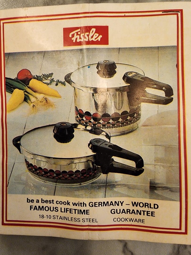 Branded Fissler pressure cooker, Furniture & Home Living, Kitchenware & Tableware, Cookware ...
