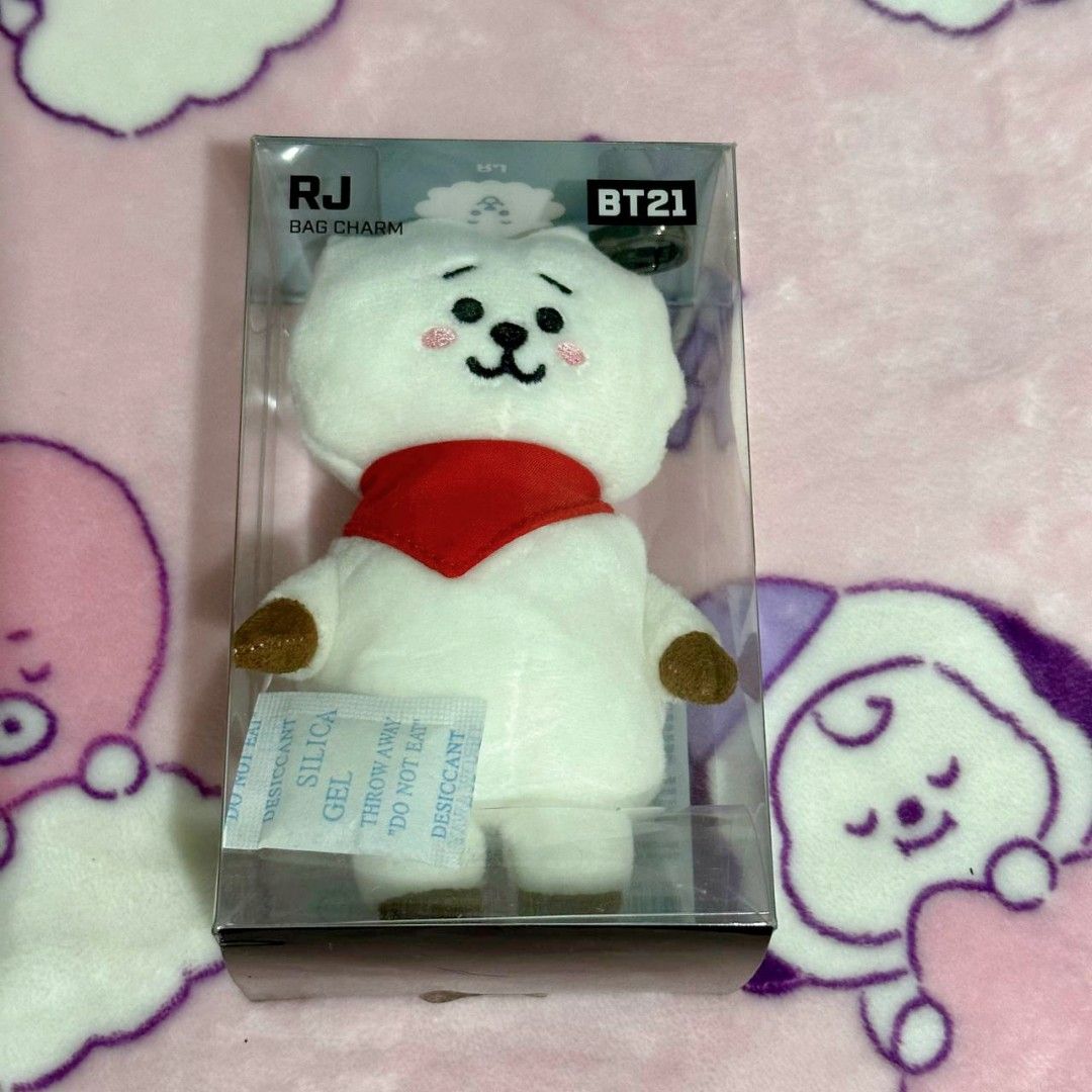 BTS BT21 RJ Bag Charm, Hobbies & Toys, Memorabilia & Collectibles, K ...