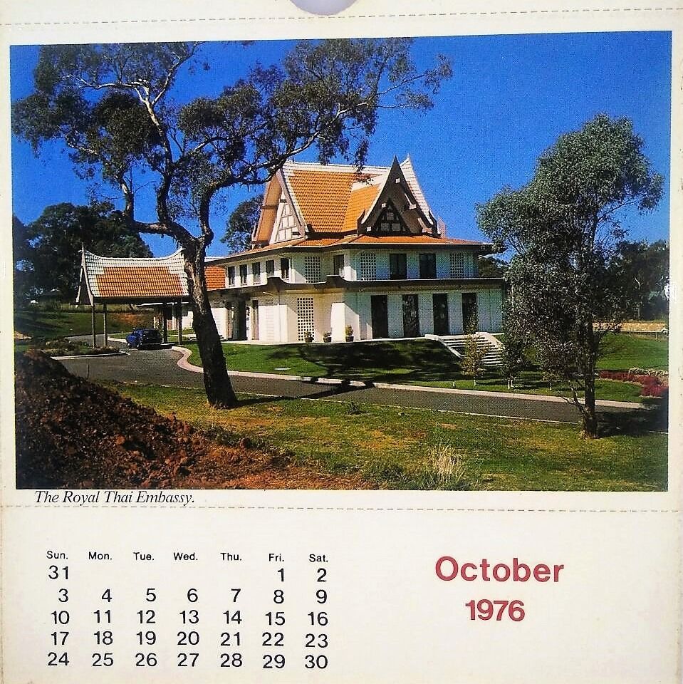 calendar post card Canberra 1976 kartu pos kalender koleksi jadul lawas ...
