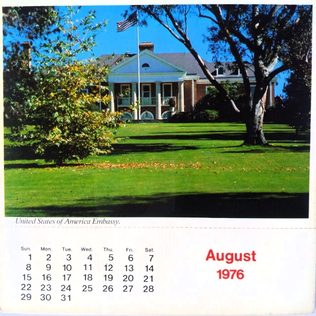 calendar post card Canberra 1976 kartu pos kalender koleksi jadul lawas ...