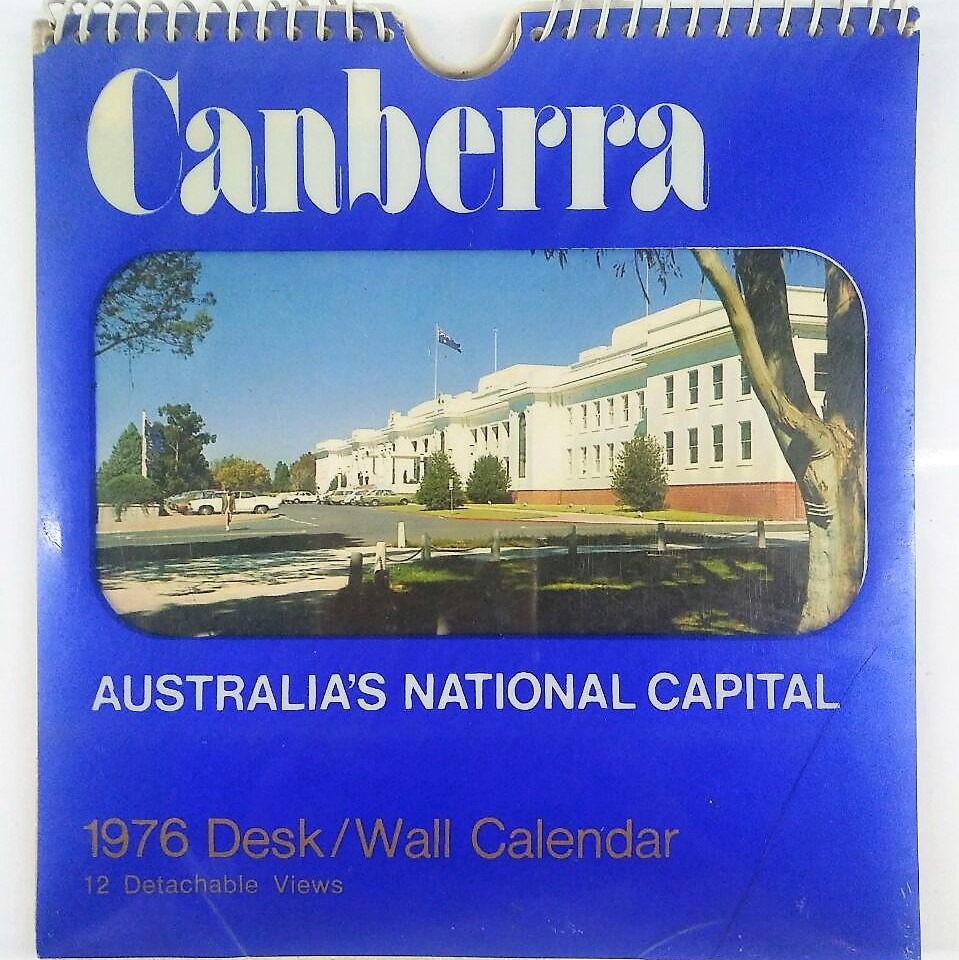 calendar post card Canberra 1976 kartu pos kalender koleksi jadul lawas ...