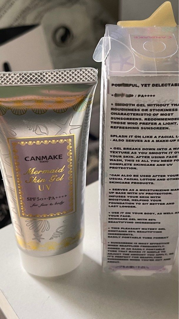Canmake Mermaid Skin Gel UV Sunscreen Moisturizer, Beauty & Personal ...