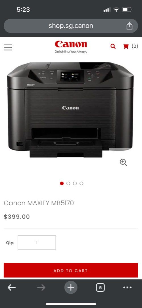 Canon Maxify MB5170 - printer and scanner, Computers & Tech, Printers ...
