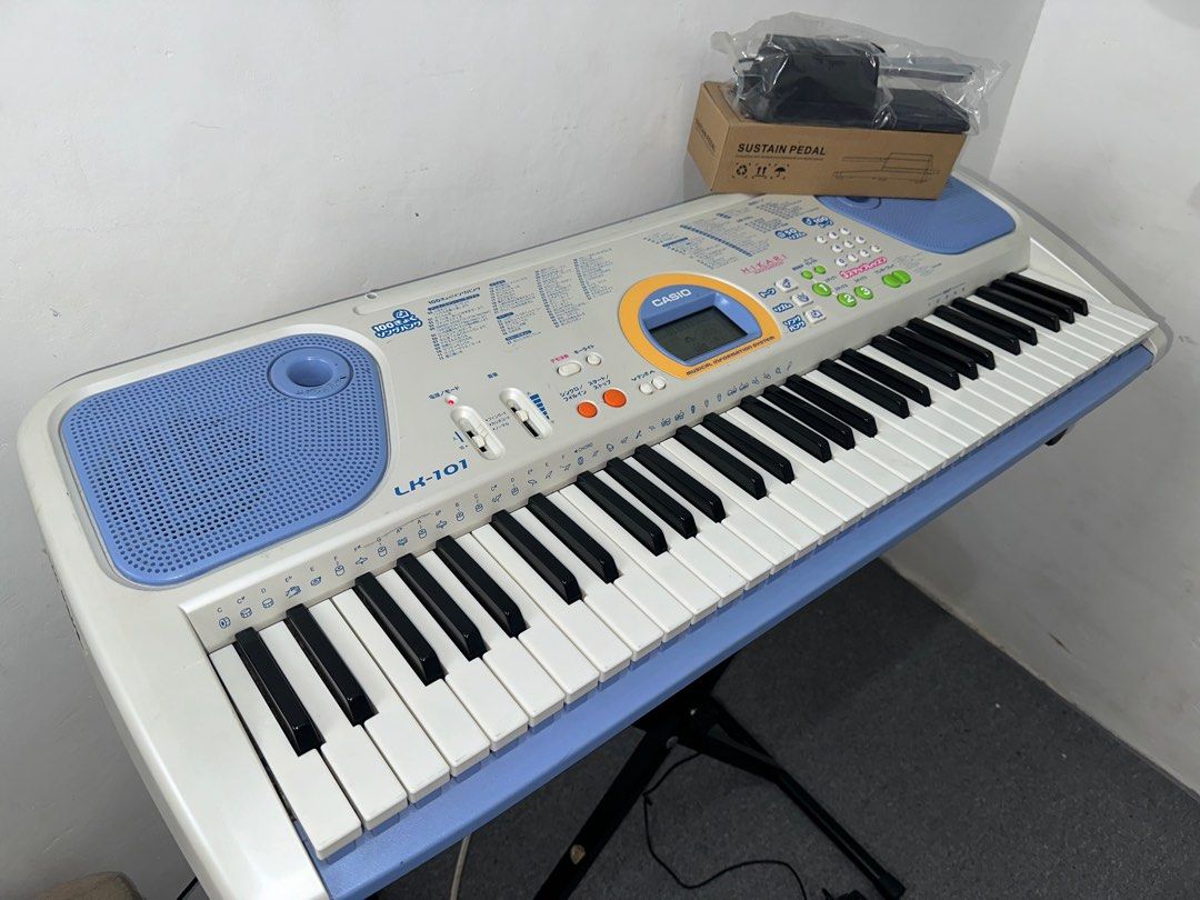 Casio LK 101 61 Keys Electronic Piano Keyboard, Hobbies & Toys, Music & Media, Musical ...