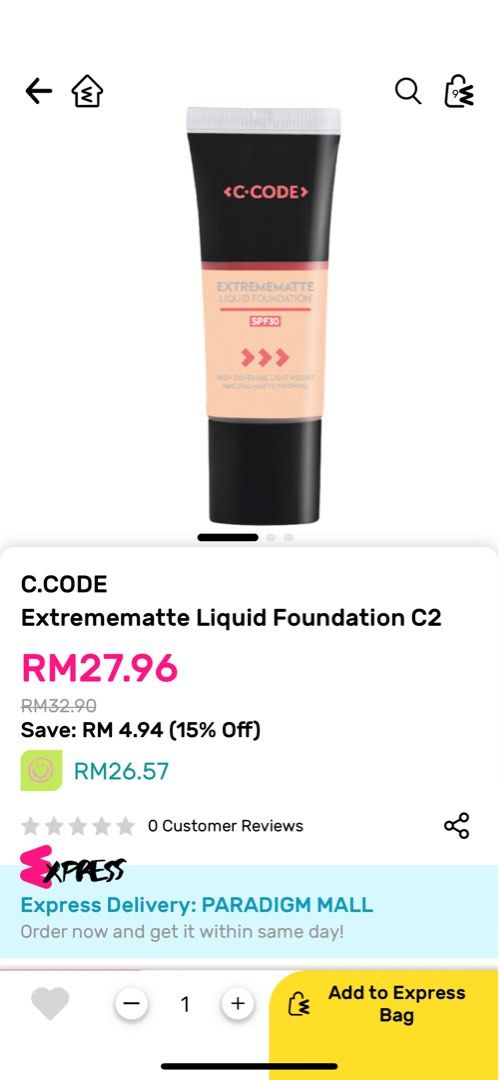 C.CODE FOUNDATION, Beauty & Personal Care, Face, Makeup on Carousell
