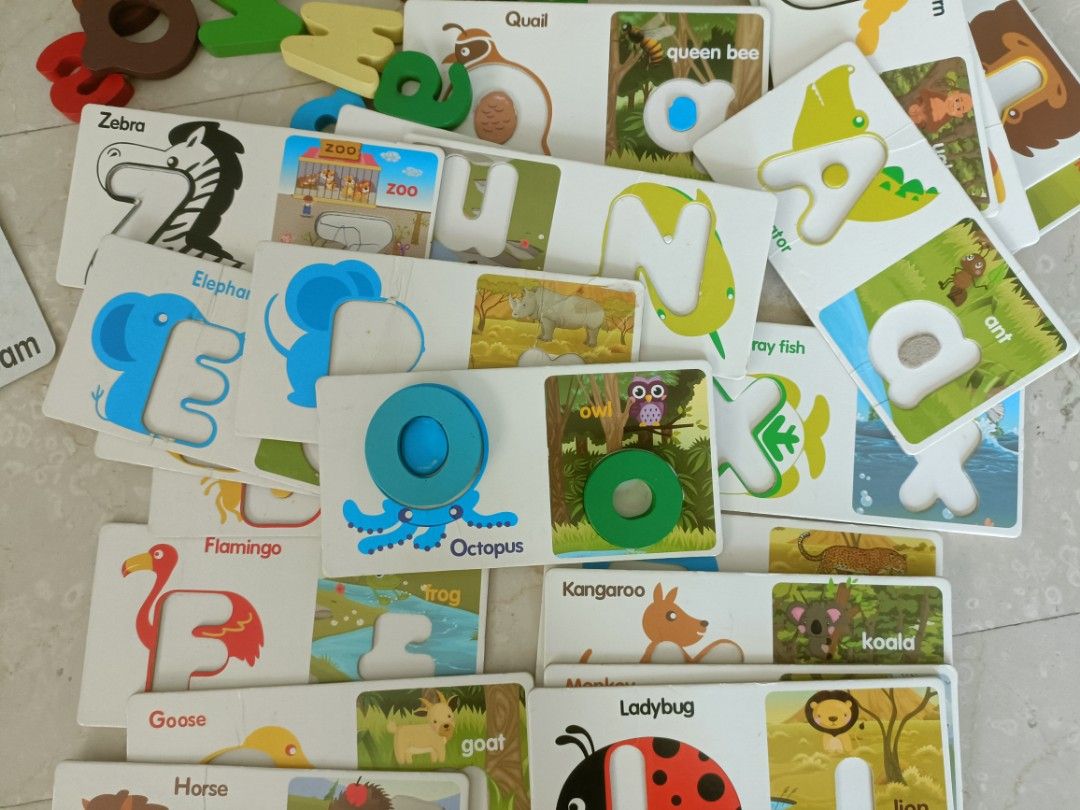 Children Kids ABC Alphabet Phonics Matching Recognition Words ...