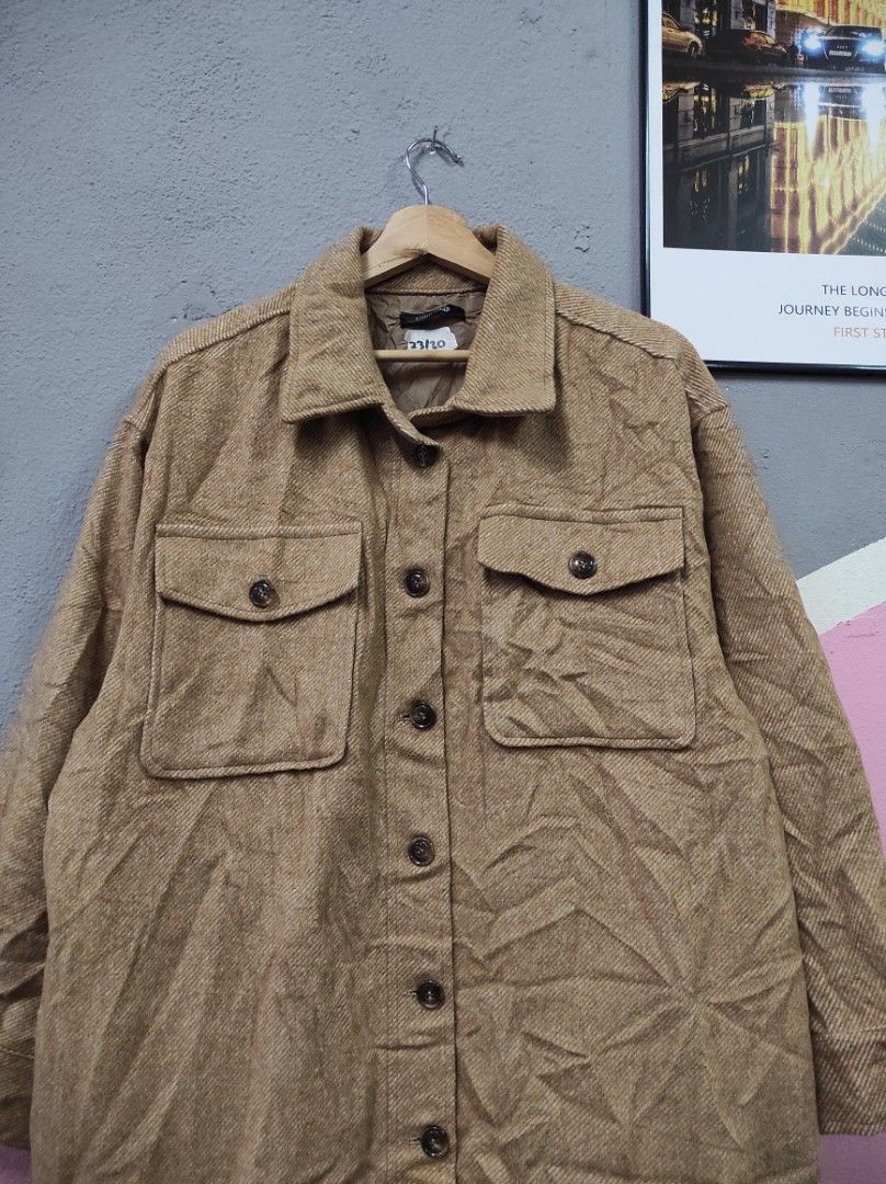 chip clip japan branded double pocket jacket shirt oversized baggy ...
