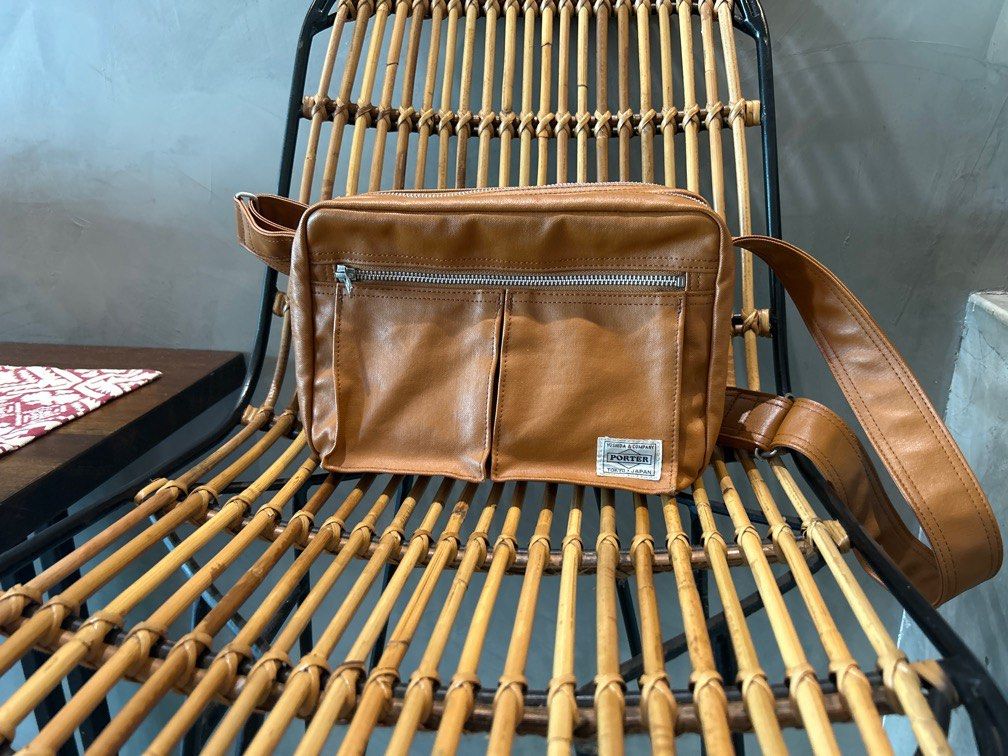 Classic Leather Porter Slings, Men's Fashion, Bags, Sling Bags on Carousell