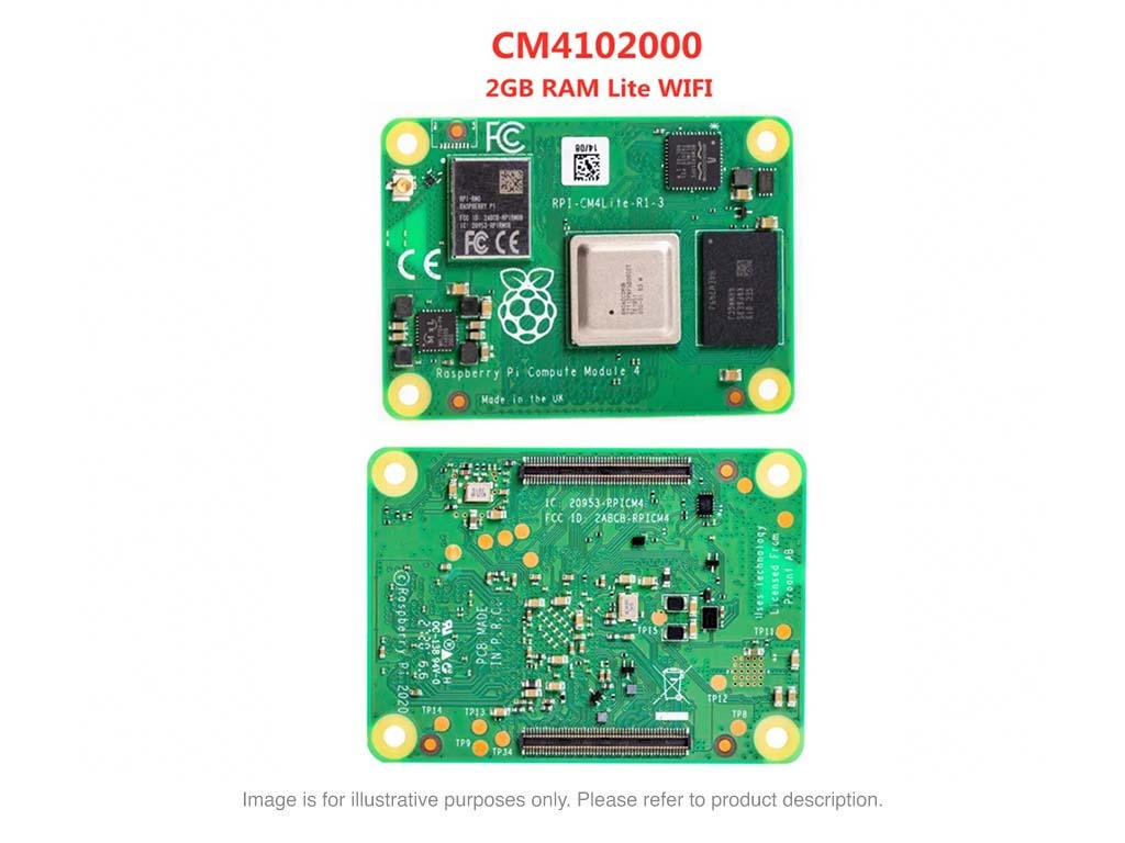 [CM4102000] Raspberry Pi Compute Module 4 Lite, with 2GB RAM, Wireless ...