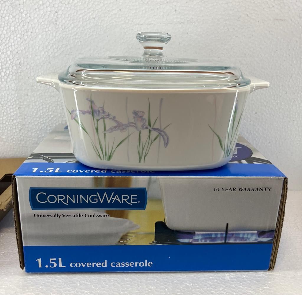CorningWare Shadow Iris Stovetop Pyroceram Casserole 1.5L, Furniture ...