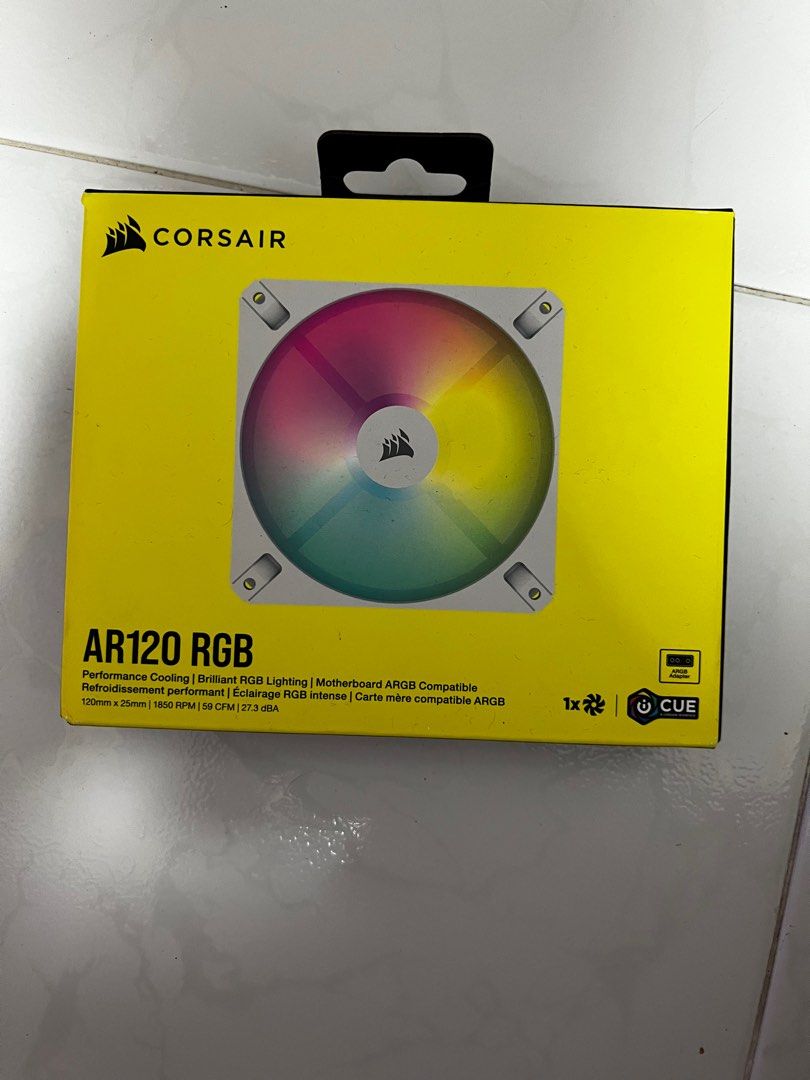 CORSAIR AR120 RGB fan , Computers & Tech, Parts & Accessories, Computer ...