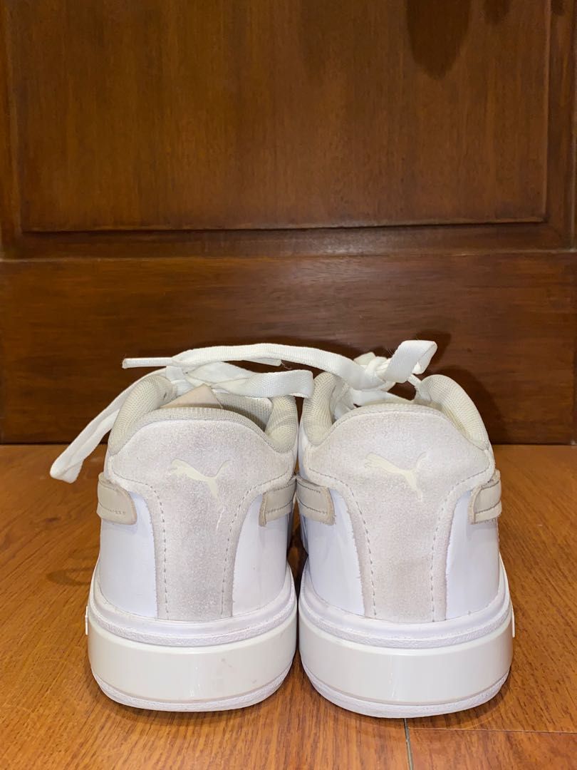 Cream Puma Sneakers, Women's Fashion, Footwear, Sneakers on Carousell