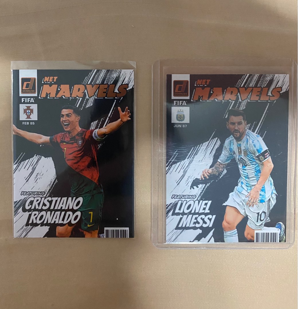 Cristiano Ronaldo Lionel Messi GOATs Net Marvels Refractor Football ...