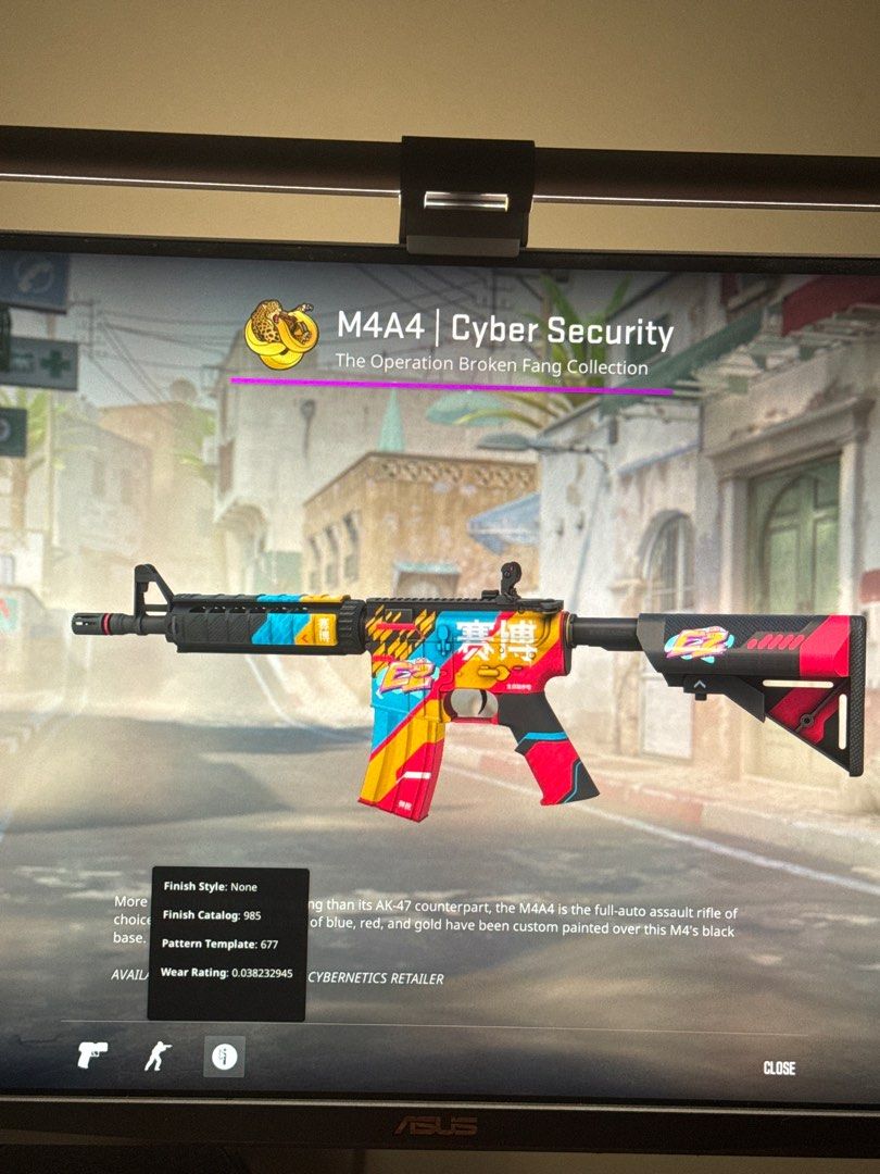 CS2 CSGO M4A4 Cyber Security FN, Video Gaming, Gaming Accessories, In-Game Products on Carousell