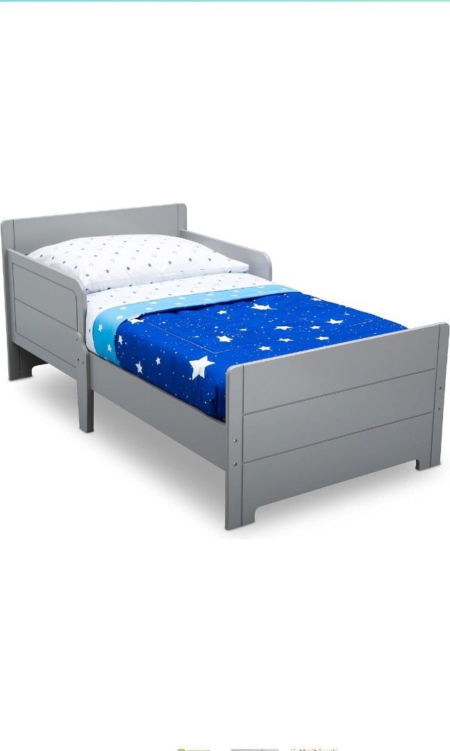 Delta children kids toddler bed frame in grey, Furniture & Home Living ...