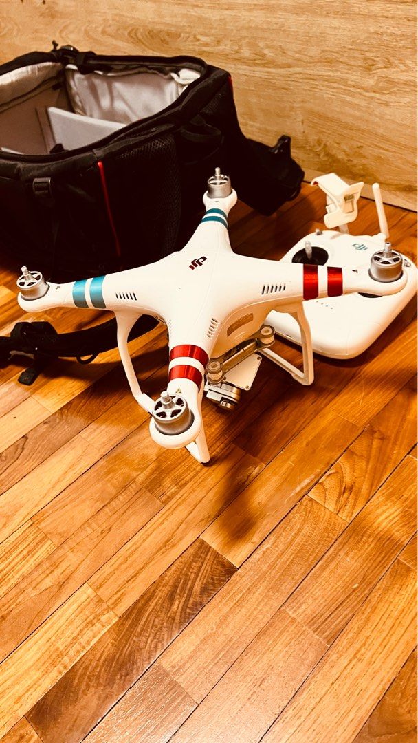 DJI Phantom 3 Drone + Carry Backpack, Photography, Drones on Carousell
