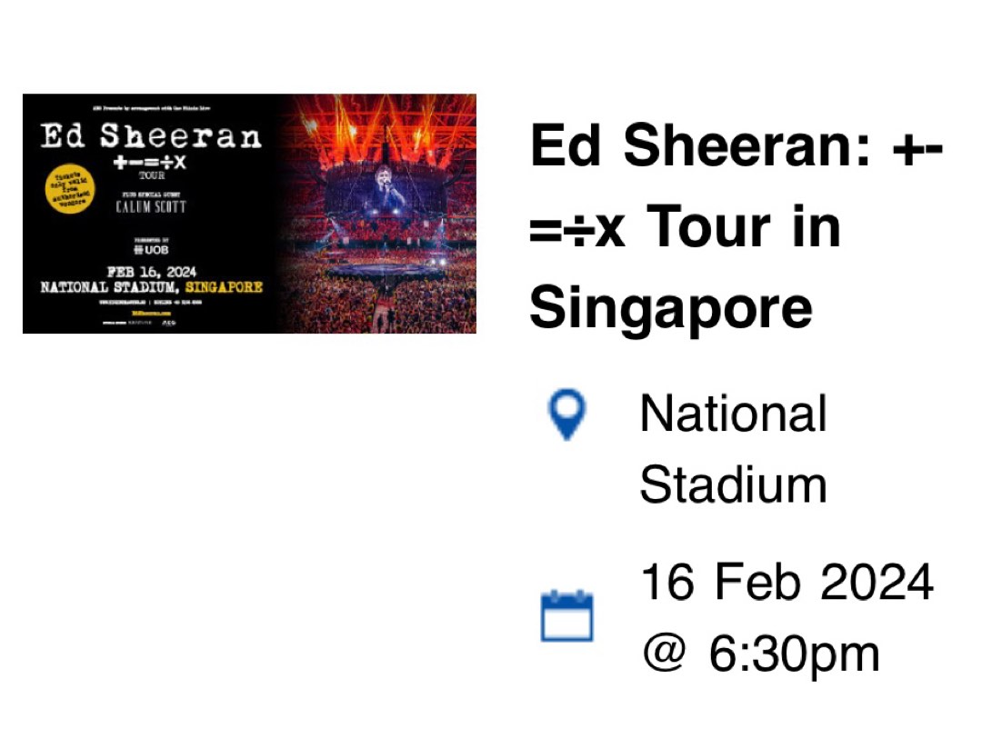 Ed Sheeran Cat 4 Tour Ticket x2, Tickets & Vouchers, Event Tickets on ...