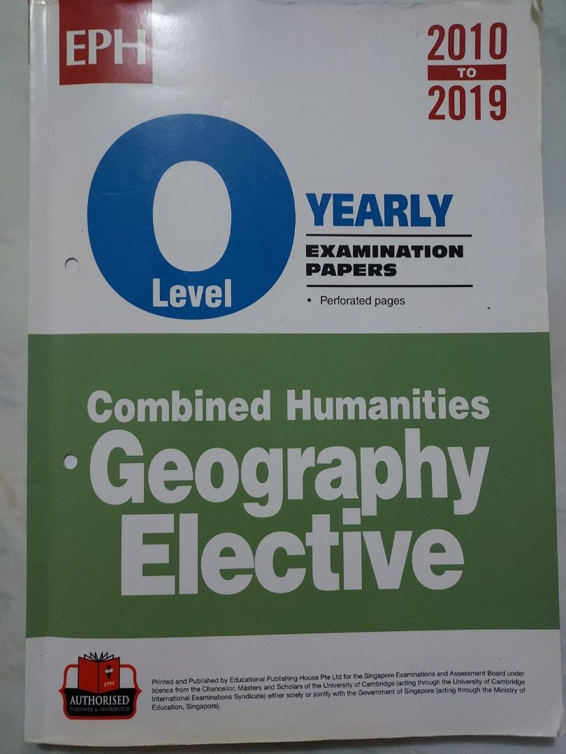 EPH Yearly TYS for Elective Geography O level, Hobbies & Toys, Books ...