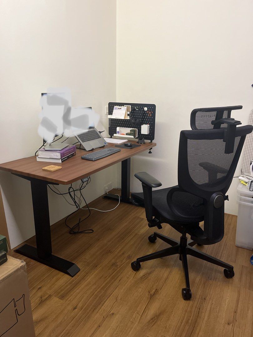 Ergotune / Everdesk chair and desk, Furniture & Home Living, Furniture ...