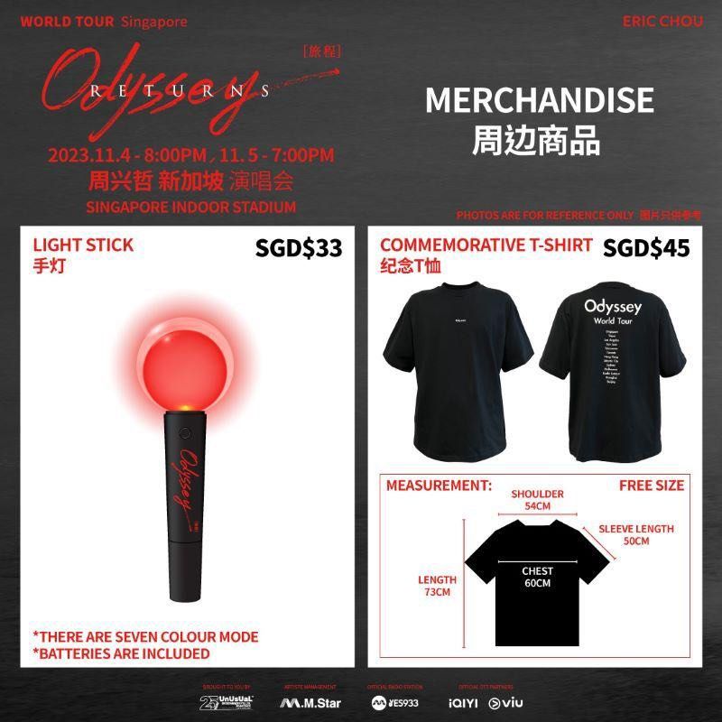 Eric Chou VIP Package Concert Merchandise Odyssey Returns, Tickets ...