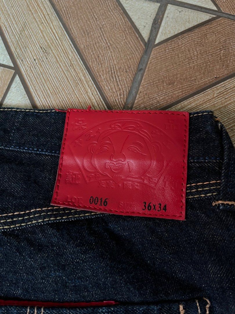 EVISU YAMANE SELVEDGE DENIM BAGGY, Men's Fashion, Bottoms, Jeans on Carousell