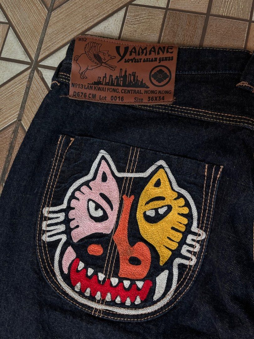EVISU YAMANE SELVEDGE DENIM BAGGY, Men's Fashion, Bottoms, Jeans on ...