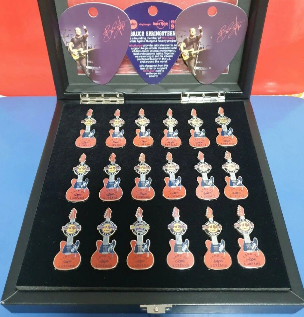Exclusive 2022 HRC Bruce Springteen Limited Edition Complete Pin Box ...