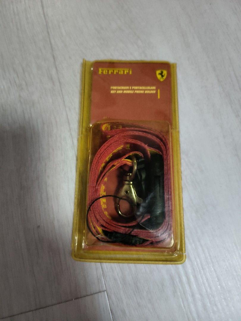 Ferrari F1 landyard/ neck keyring/ keychain, Hobbies & Toys ...