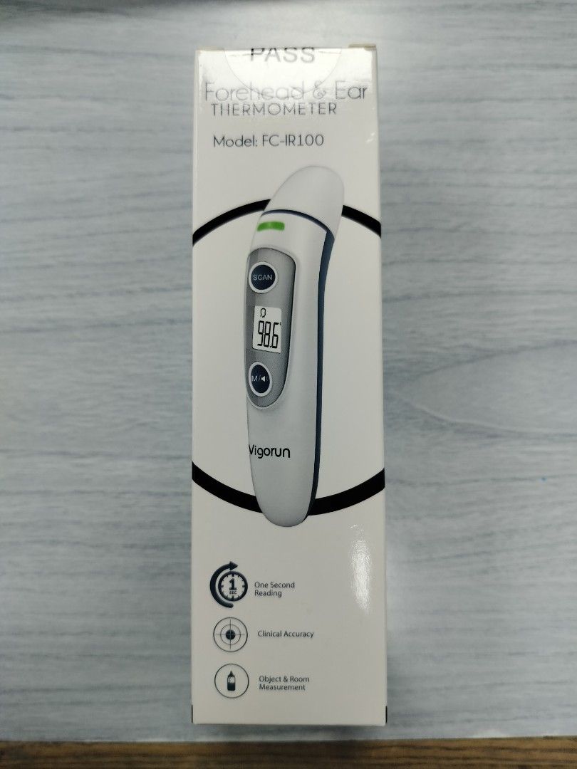 Forehead & Ear Thermometer FC-IR100, Health & Nutrition, Thermometers ...