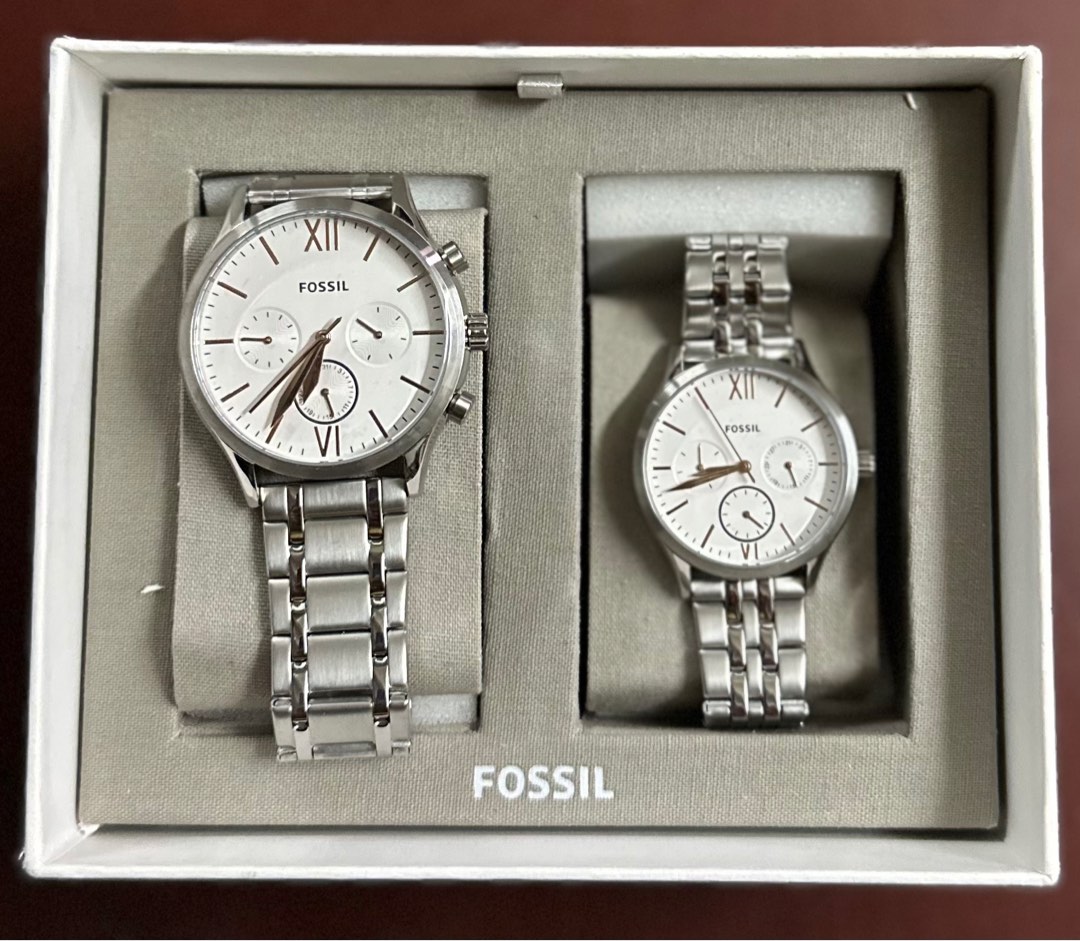 Fossil Couple Watch, Women's Fashion, Watches & Accessories, Watches on ...