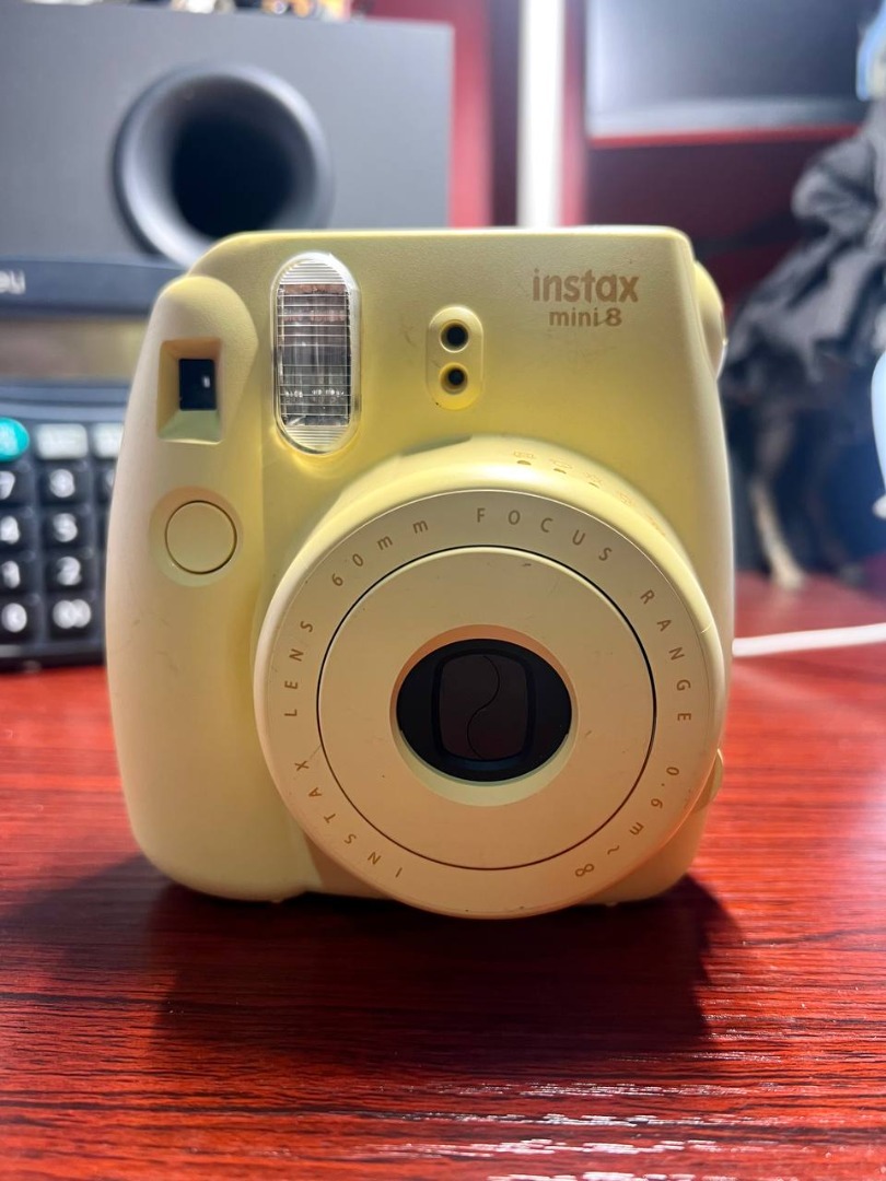 Fujifilm Instax Mini 8 yellow, Photography, Cameras on Carousell
