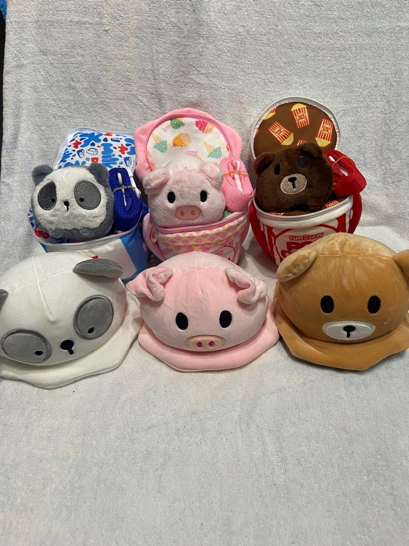 Funclaw Soft Toys - Bear, Panda &Pig, Hobbies & Toys, Toys & Games on ...