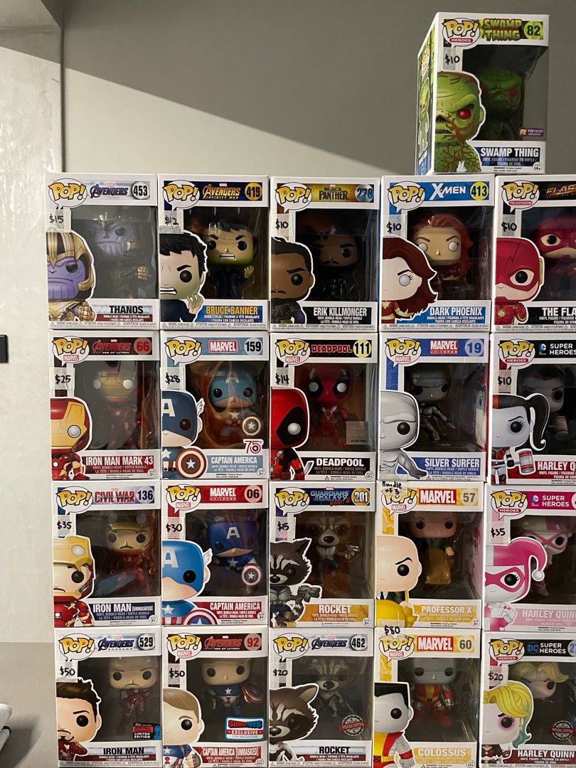 Funko Pop Clearance Heroes Avengers Thanos Iron Man Captain America ...