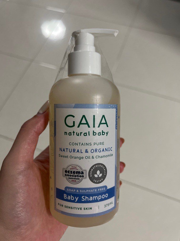 GAIA NATURAL BABY SHAMPOO - 375ml, Babies & Kids, Bathing & Changing ...