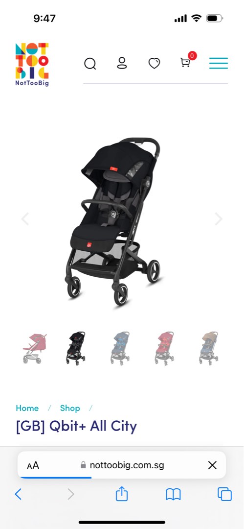 GB Qbit+ All City stroller, Babies & Kids, Going Out, Strollers on ...