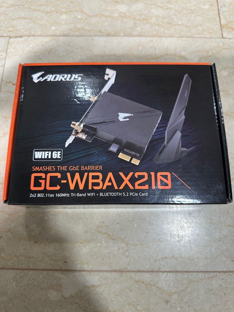 Gigabyte Aorus AX210 WiFi 6E + Bluetooth 5.2 PCIe Card., Computers ...