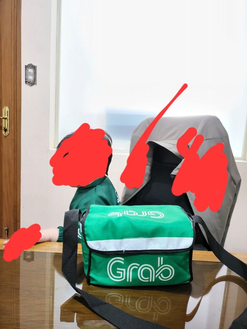Grab Rider Costume Jacket and Bag Set, Babies & Kids, Babies & Kids ...