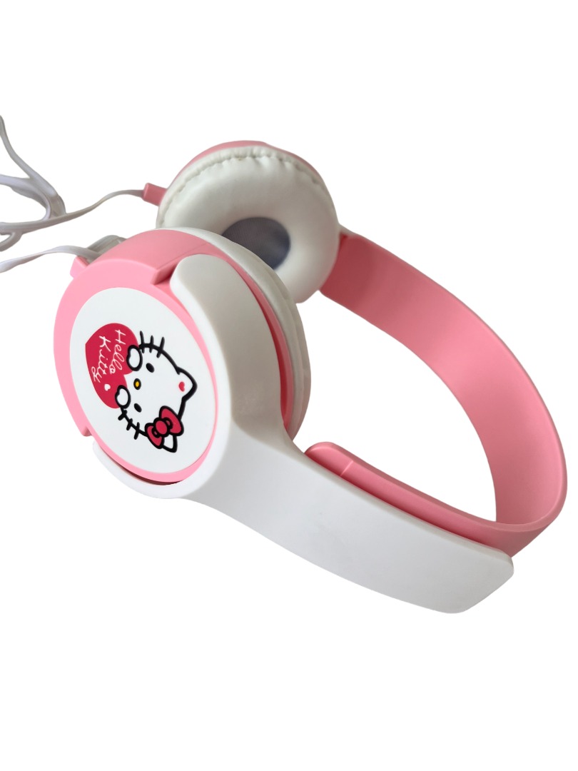HELLO KITTY Headset with Microphone AY-9, Elektronik, Audio di Carousell