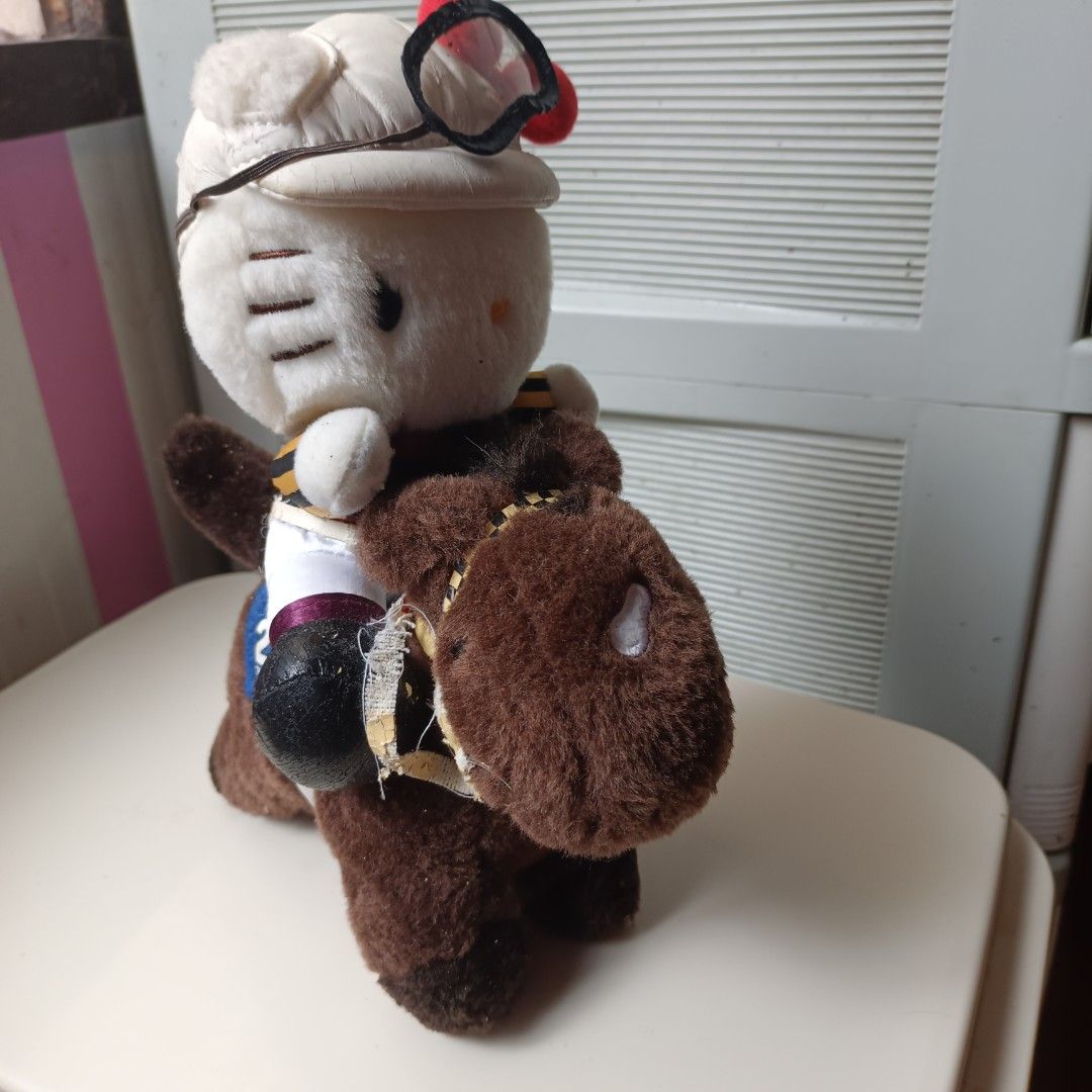 Hello kitty riding horse, Hobbies & Toys, Toys & Games on Carousell