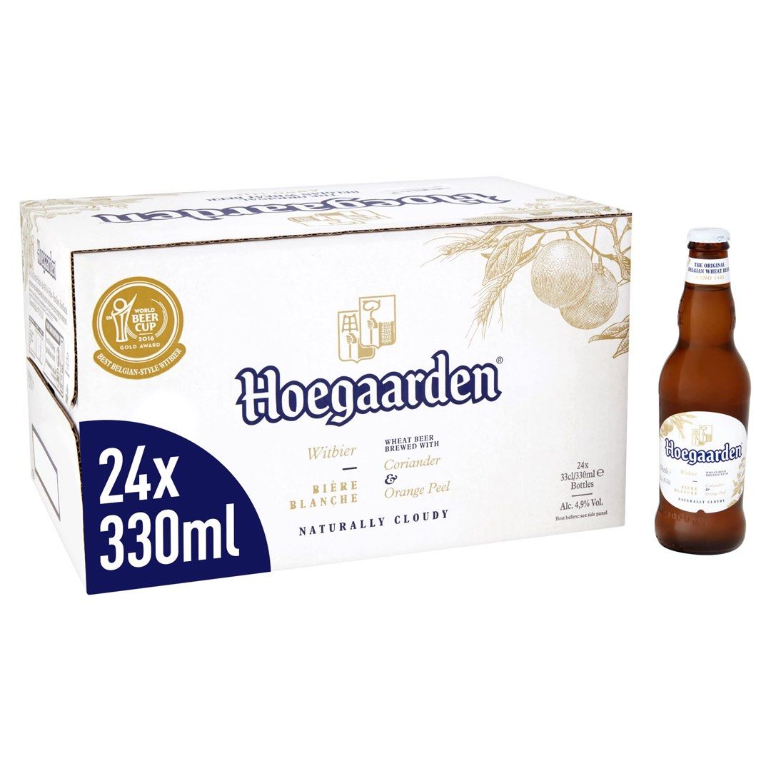 Hoegaarden White Beer 24 Bottles/Carton, Food & Drinks, Alcoholic ...