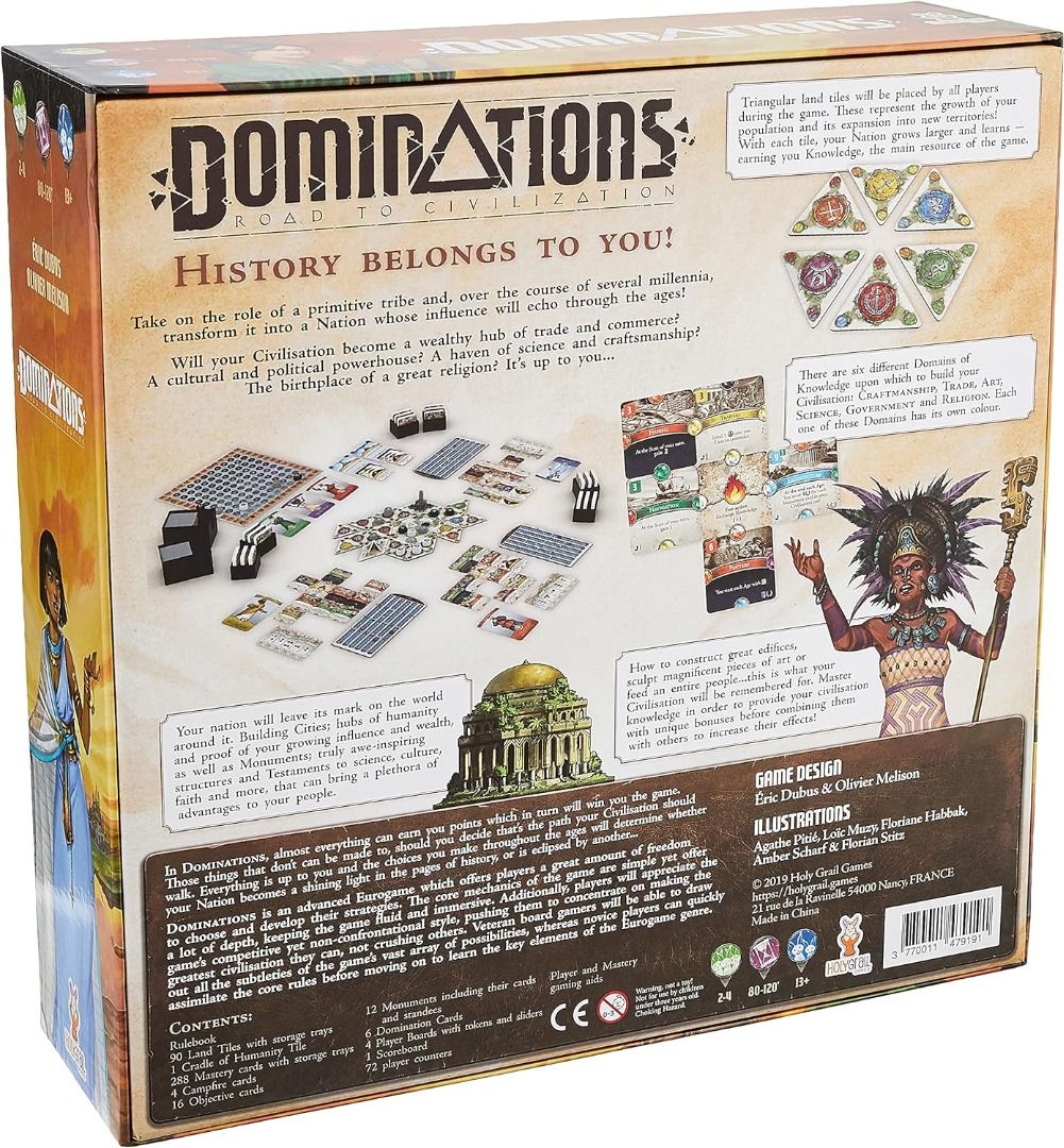 JE-Holy Grail Games Dominations: Road To Civilization, Game, Hobbies ...