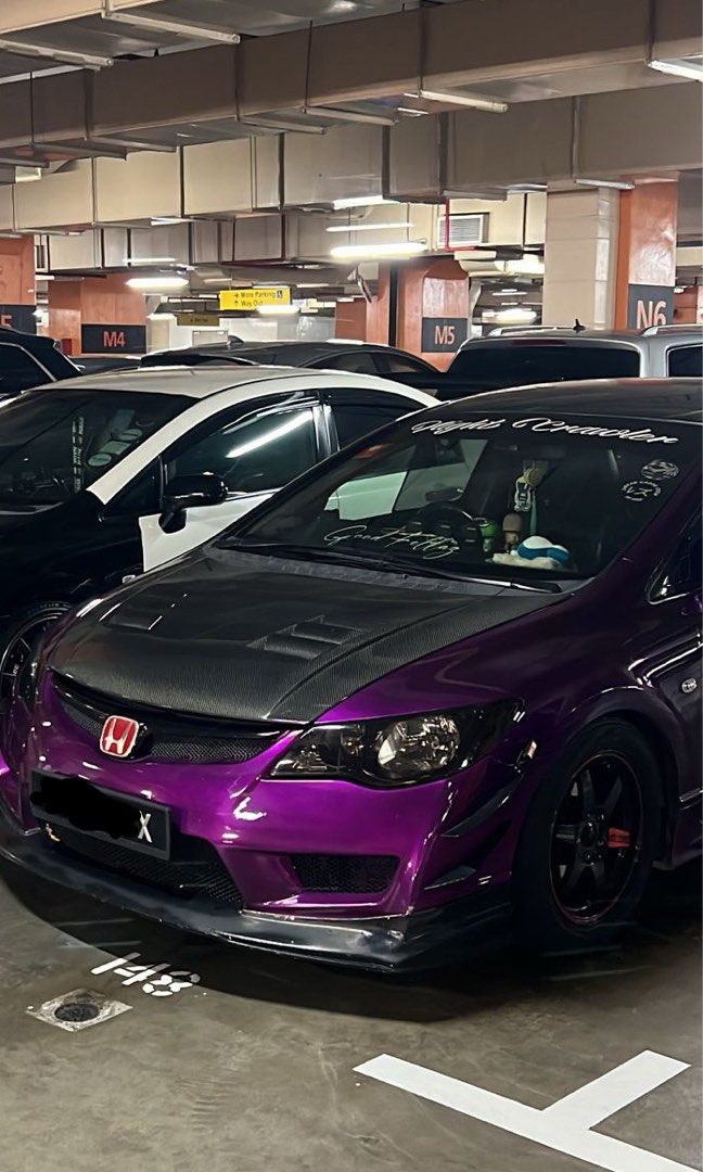 Honda Civic FD4 CF Mugen bonnet, Car Accessories, Accessories on Carousell