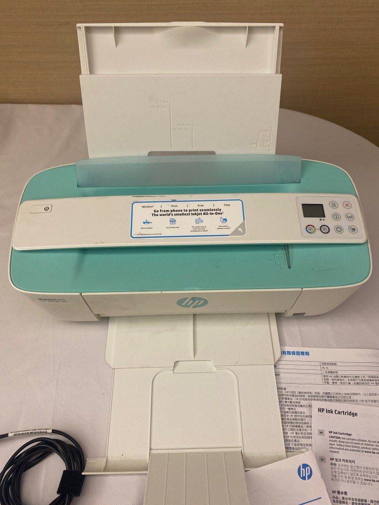 HP Deskjet 3700 All-in-one Printer, 電腦＆科技, 打印機及影印機 - Carousell
